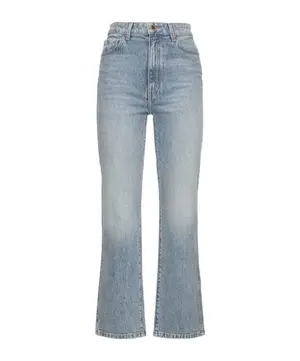 KHAITE Abigail Cotton Straight Leg Jeans