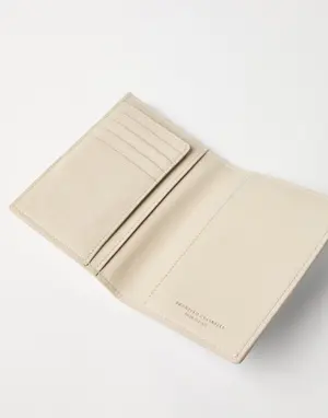Brunello Cucinelli Grained Leather Passport Holder - Ivory