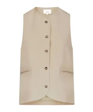 Loulou De Saison Paco Tailored Vest - Camel