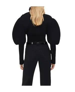 Bottega Veneta Ribbed Knit Jumper With Puff Sleeves