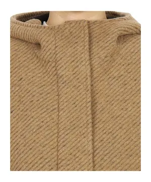 Max Mara Long Hooded Coat - Brown
