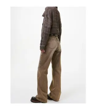Our Legacy High-rise Wide-leg Jeans - Brown