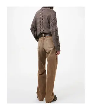 Our Legacy High-rise Wide-leg Jeans - Brown