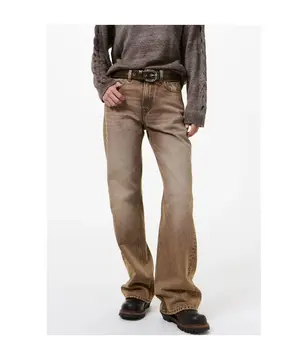 Our Legacy High-rise Wide-leg Jeans - Brown