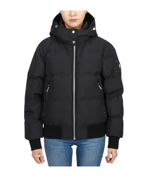 Moose Knuckles Long-sleeved Hooded Down Jacket