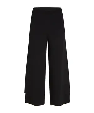 Karl Lagerfeld Palazzo Pants With Contrast Piping