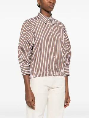 Brunello Cucinelli Striped Long-sleeve Shirt - Multi-color