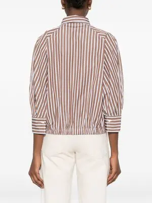 Brunello Cucinelli Striped Long-sleeve Shirt - Multi-color