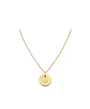 Gucci Trademark Pendant Necklace - Golden