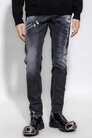 Dsquared2 Straight-leg Distressed Jeans - Black