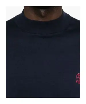 Brunello Cucinelli Short Sleeve Mock Neck Knit Jumper