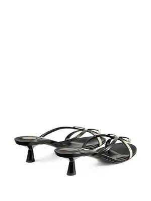 JIMMY CHOO Open Toe High-heeled Sandals With Bow Detailing