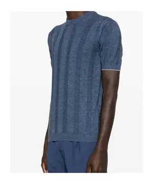 Brunello Cucinelli Short-sleeved Knitted T-shirt