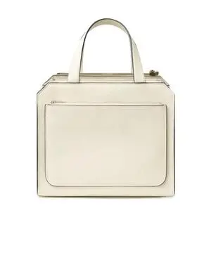VALEXTRA Passepartout Top-handle Tote Bag - White