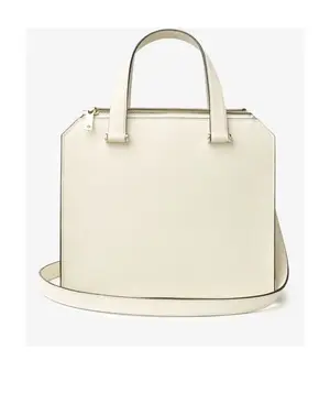 VALEXTRA Passepartout Top-handle Tote Bag - White