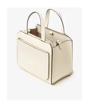 VALEXTRA Passepartout Top-handle Tote Bag - White