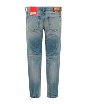 DIESEL® Straight Leg Distressed Jeans
