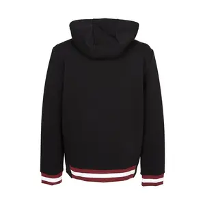 Bally Zip-up Hooded Sweatshirt With Ribbed Accents