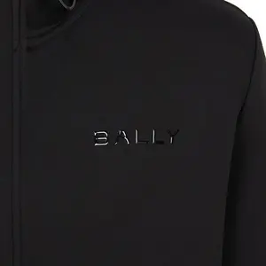 Bally Zip-up Hooded Sweatshirt With Ribbed Accents