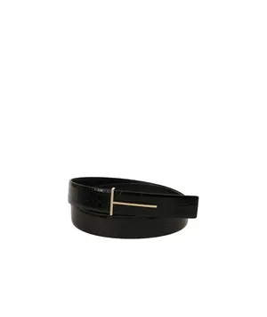 TOM FORD T-type Belt Buckle - Black