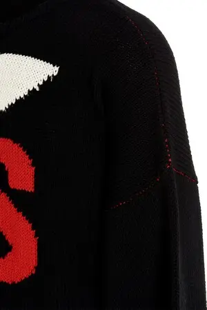 Raf Simons Logo Intarsia Wool Jumper