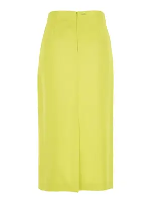 TWINSET Logo Plaque Zipped Skirt