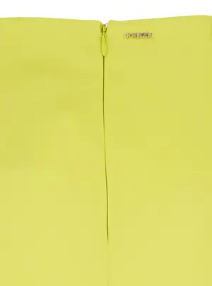 TWINSET Logo Plaque Zipped Skirt