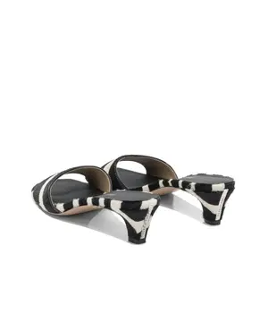 FERRAGAMO Zebra Print High Heel Sandals