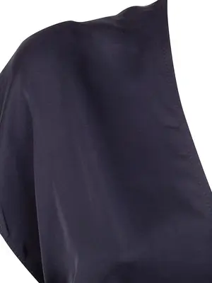 THOM KROM Sleeveless V-neck Top With Frayed Edges