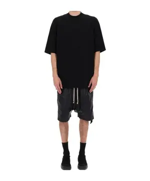 Rick Owens Temple Jumbo Crew Neck T-shirt - Black