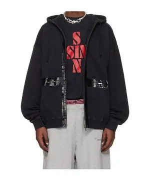 Vetements Taped Zip-up Hoodie
