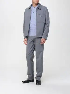 Fendi Ff Logo Plaque Zip-up Blouson Jacket - Black