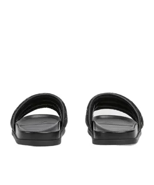 Gucci Gg Monogram Denim Slip-on Sandals
