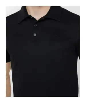 Burberry Logo Embroidered Short Sleeved Polo Shirt
