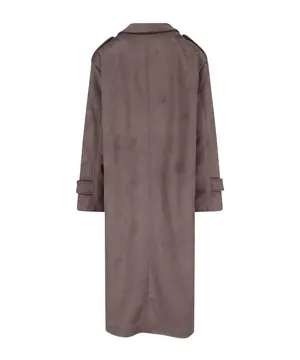 THE FRANKIE SHOP Pembroke Double-breasted Coat - Gray