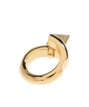 Balenciaga Logo Engraved Ring