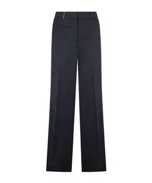 Peserico Pleated High-waist Trousers - Black