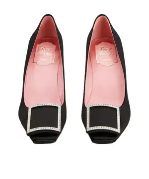 ROGER VIVIER Trompette Pumps In Satin - Black
