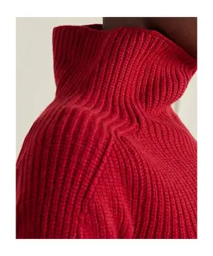 Magda Butrym Ribbed High-neck Knitted Dress
