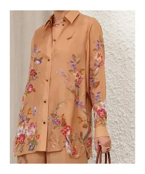 Zimmermann Patience Relaxed Shirt With Floral Print