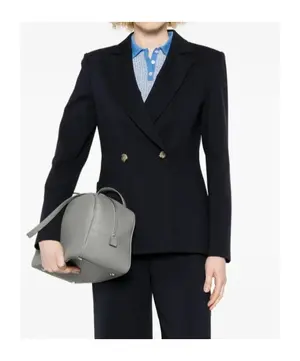 Harris Wharf London Notched Lapel Double-breasted Blazer