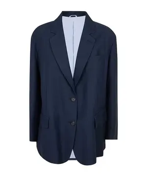 Brunello Cucinelli Single Breasted Blazer - Black