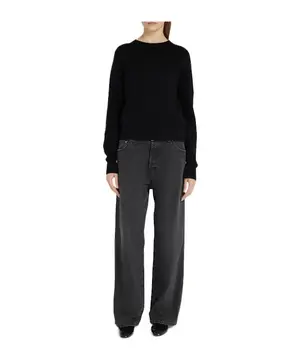 Khaite Winslow Mid Rise Baggy Jeans