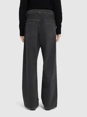 Khaite Winslow Mid Rise Baggy Jeans