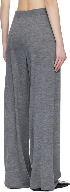 ANINE BING Ribbed Pocket Trousers - Gray