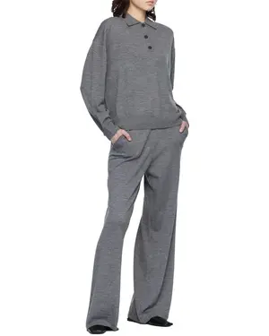 ANINE BING Ribbed Pocket Trousers - Gray