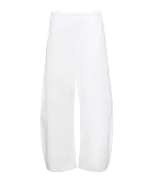 Khaite Clover Compact Poplin Pants - White