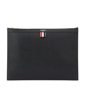 Thom Browne Thom Browne Pebble Grain Leather Document Holder Black
