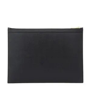 Thom Browne Pebble Grain Leather Document Holder - Black