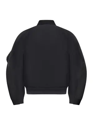 Sacai Twill Collared Zip-up Blouson - Black